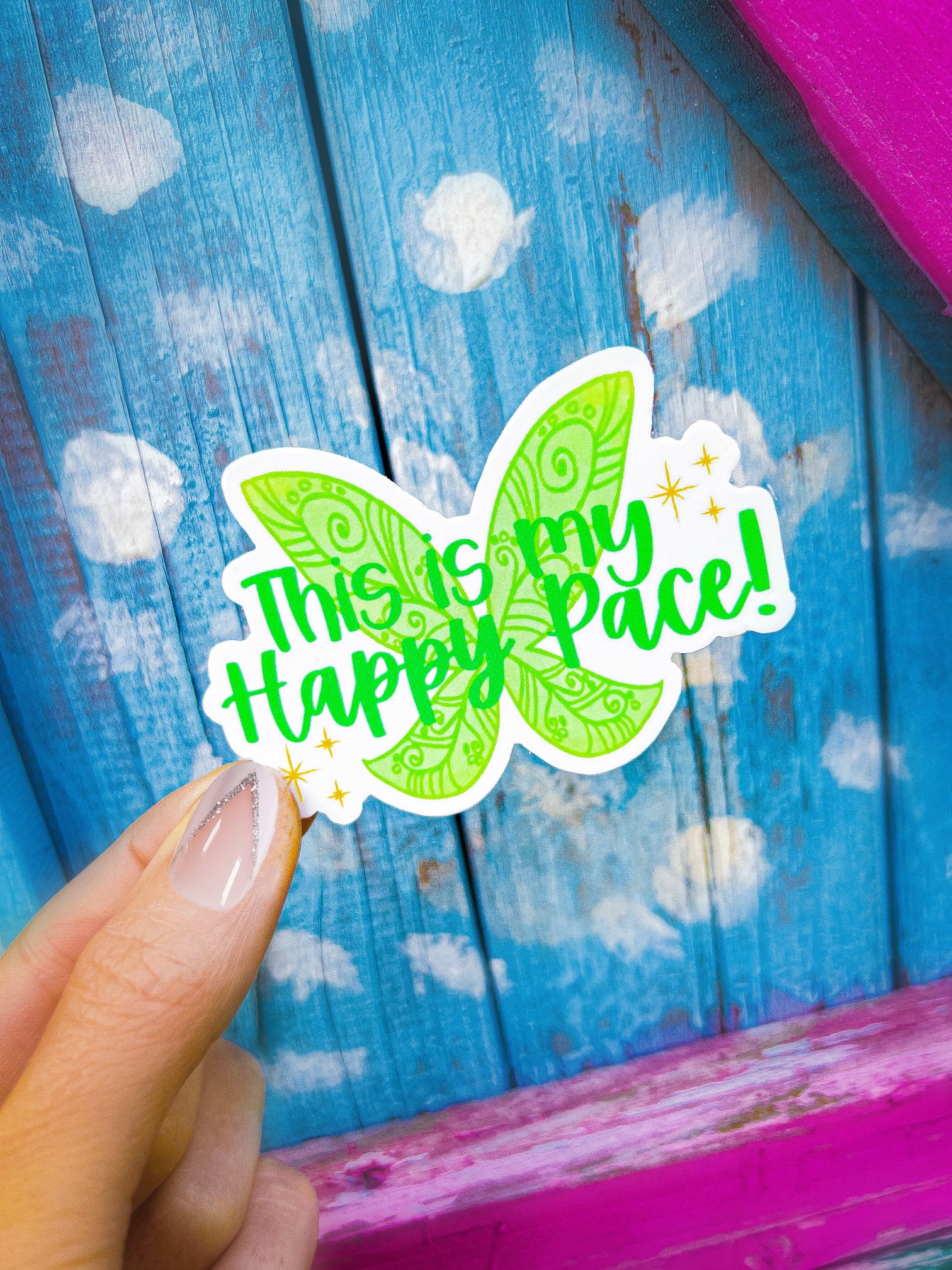 Tinkerbell Running Sticker Vinyl Sticker Water Bottle - Etsy