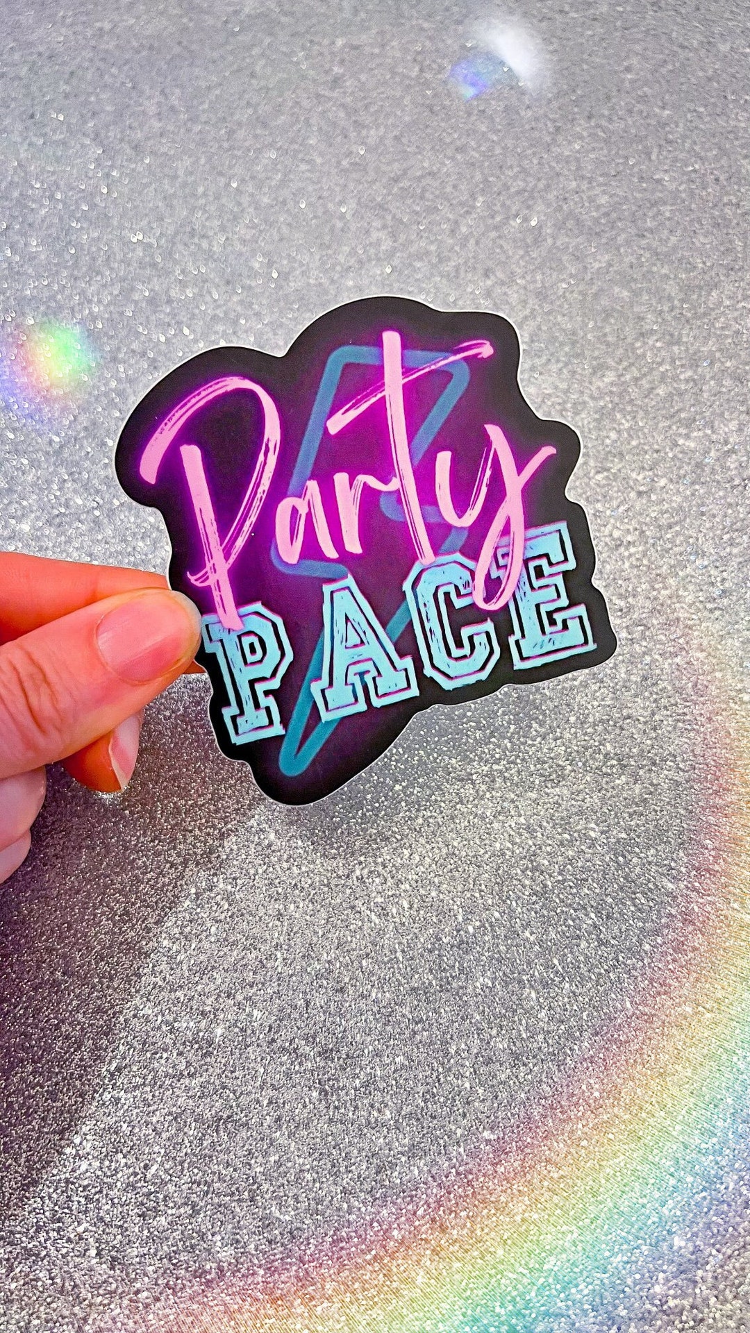 Party Pace, Fun Run, Running Sticker, Run Sticker, Vinyl Sticker, Water ...