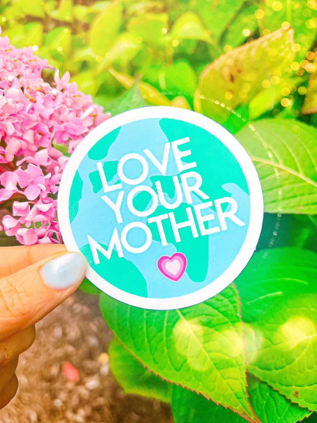 Mother Earth, Love Your Mother, Mom Sticker, Retro Boho Sticker, Earth ...