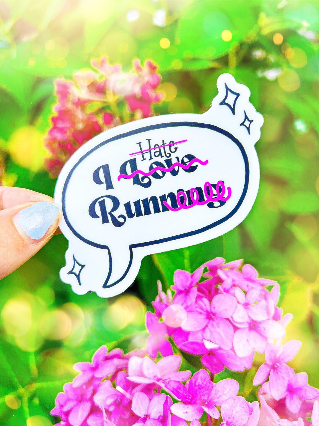 Running Sticker, I Run Sticker, I Love Running, Stickers for Runners ...