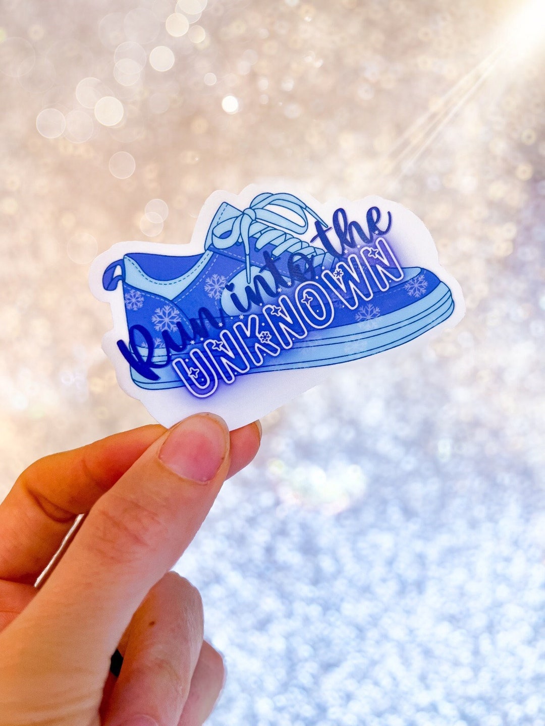 Run Into the Unknown Sticker: Waterproof Vinyl Decal for Water Bottle ...