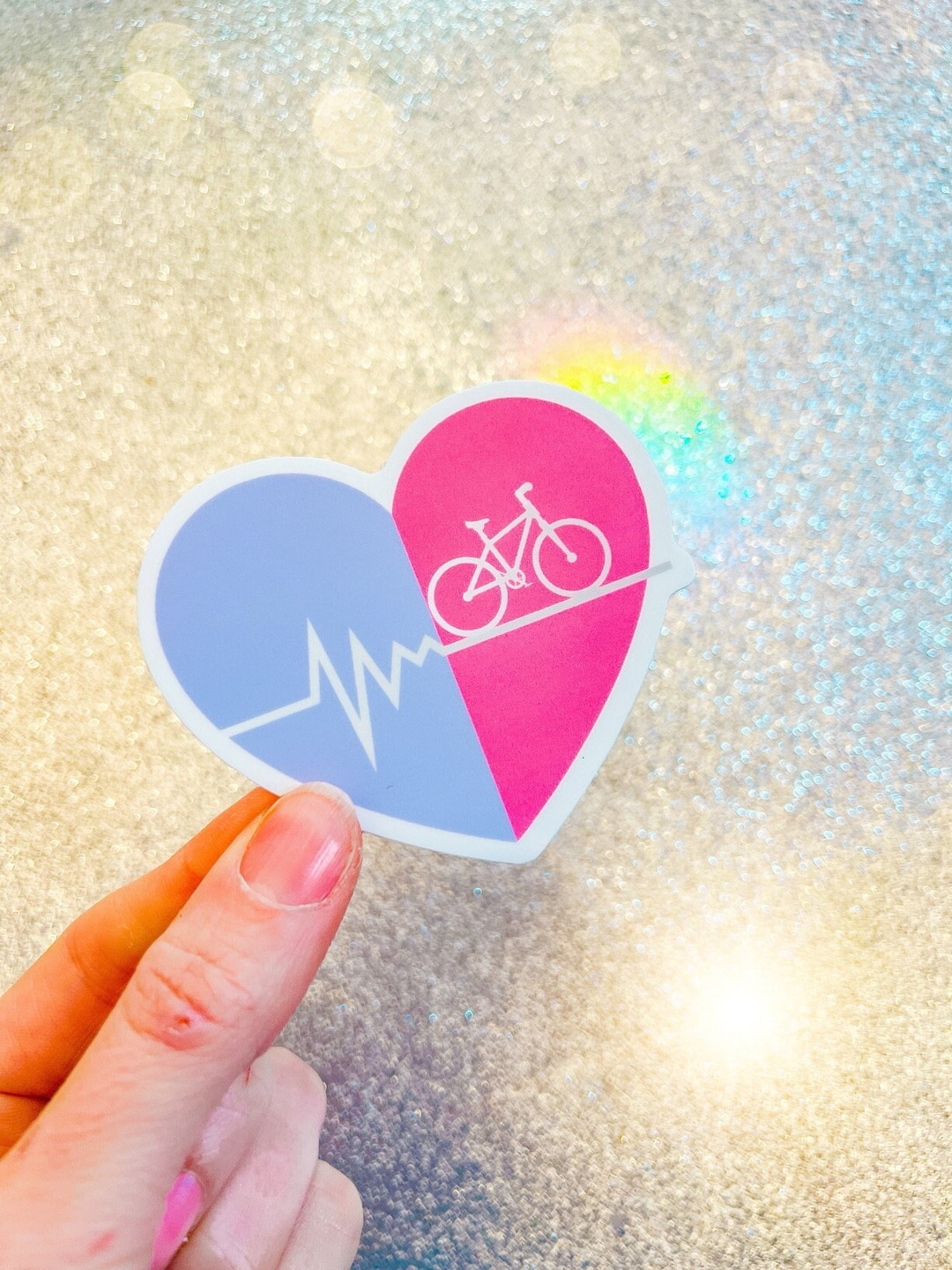 Biking Sticker, Bike Sticker, Vinyl Sticker, Water Bottle Sticker ...