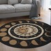 Botanical Area Rug | Moon Phase Rug | Cottagecore | Boho Bohemian Rug ...