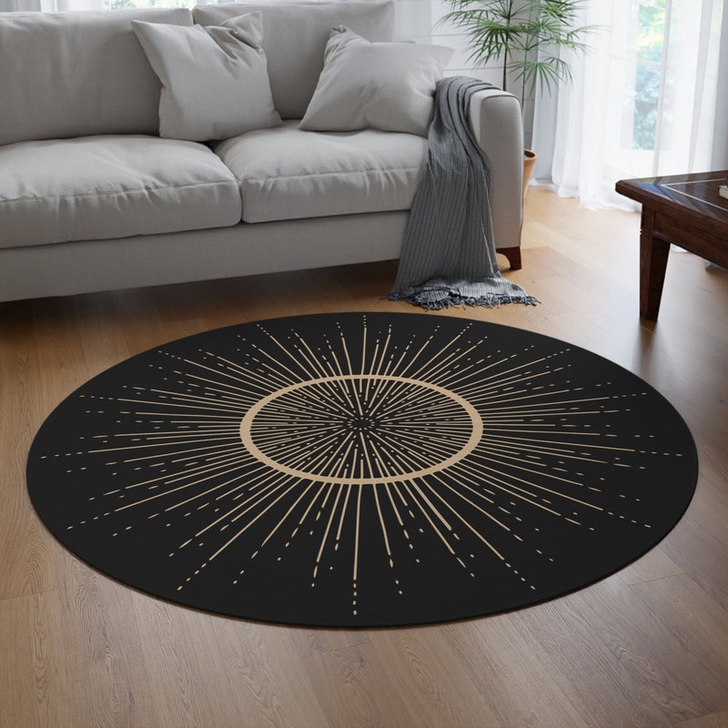 Round Boho Rug - Etsy