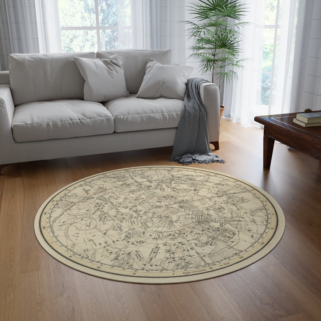 Vintage Astronomical Rug Astronomy Rug Celestial Rug Astrology Rug Boho ...