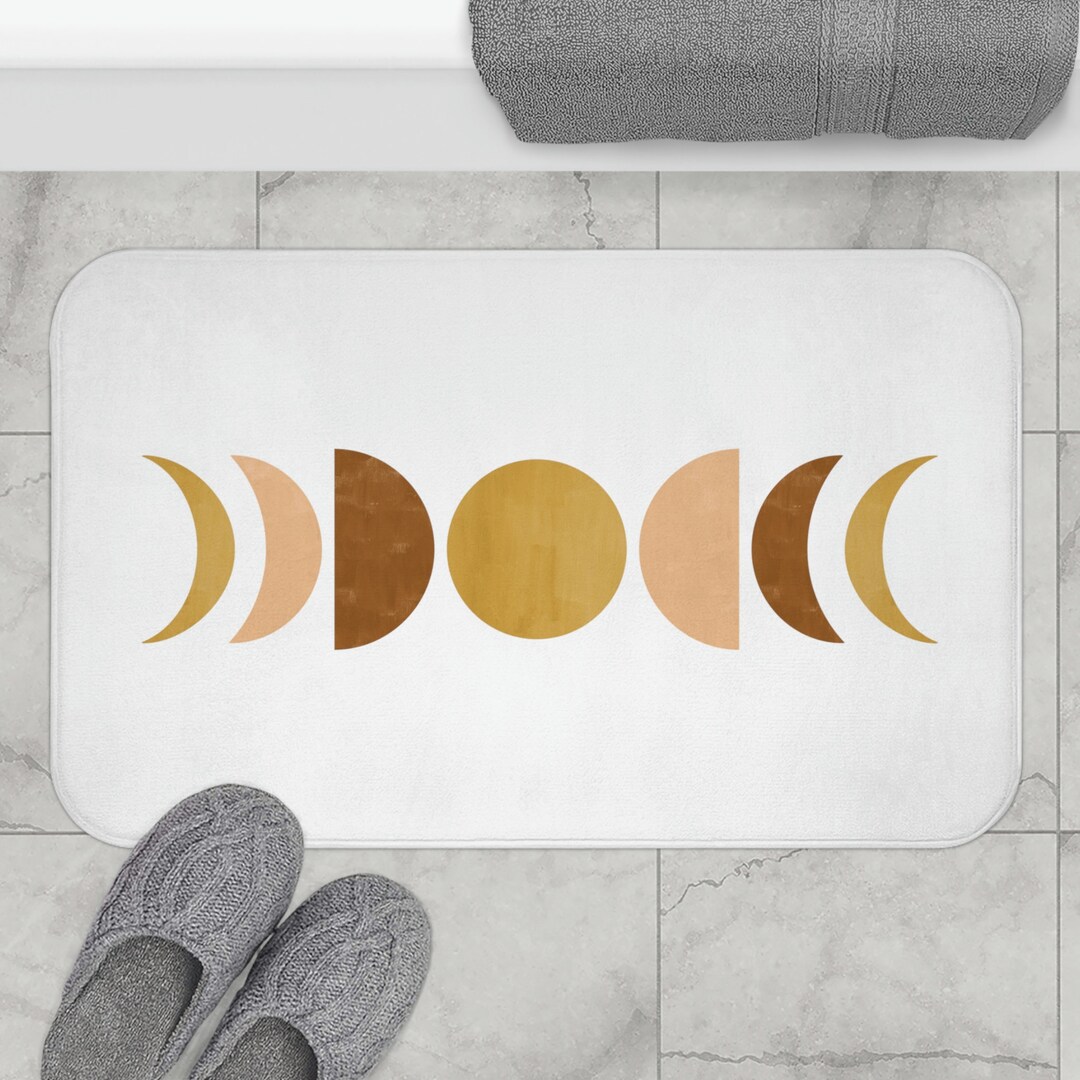 Moon Phase Bath Mat | Celestial Bath Mat | Witchy Bath Mat | Moon ...
