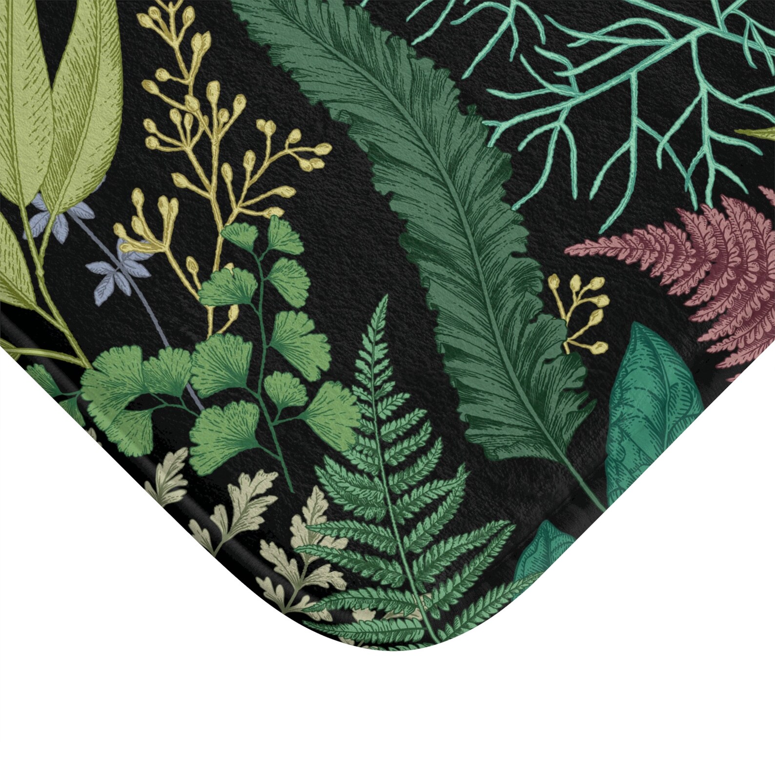 Summer Forest Bath Mat | Tropical Rainforest Theme | Cottagecore Bath ...