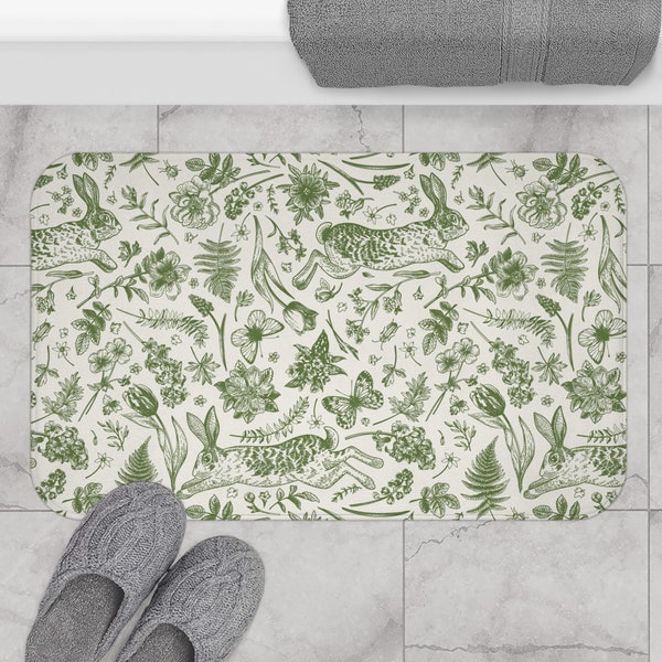 Green Bath Mat - Etsy