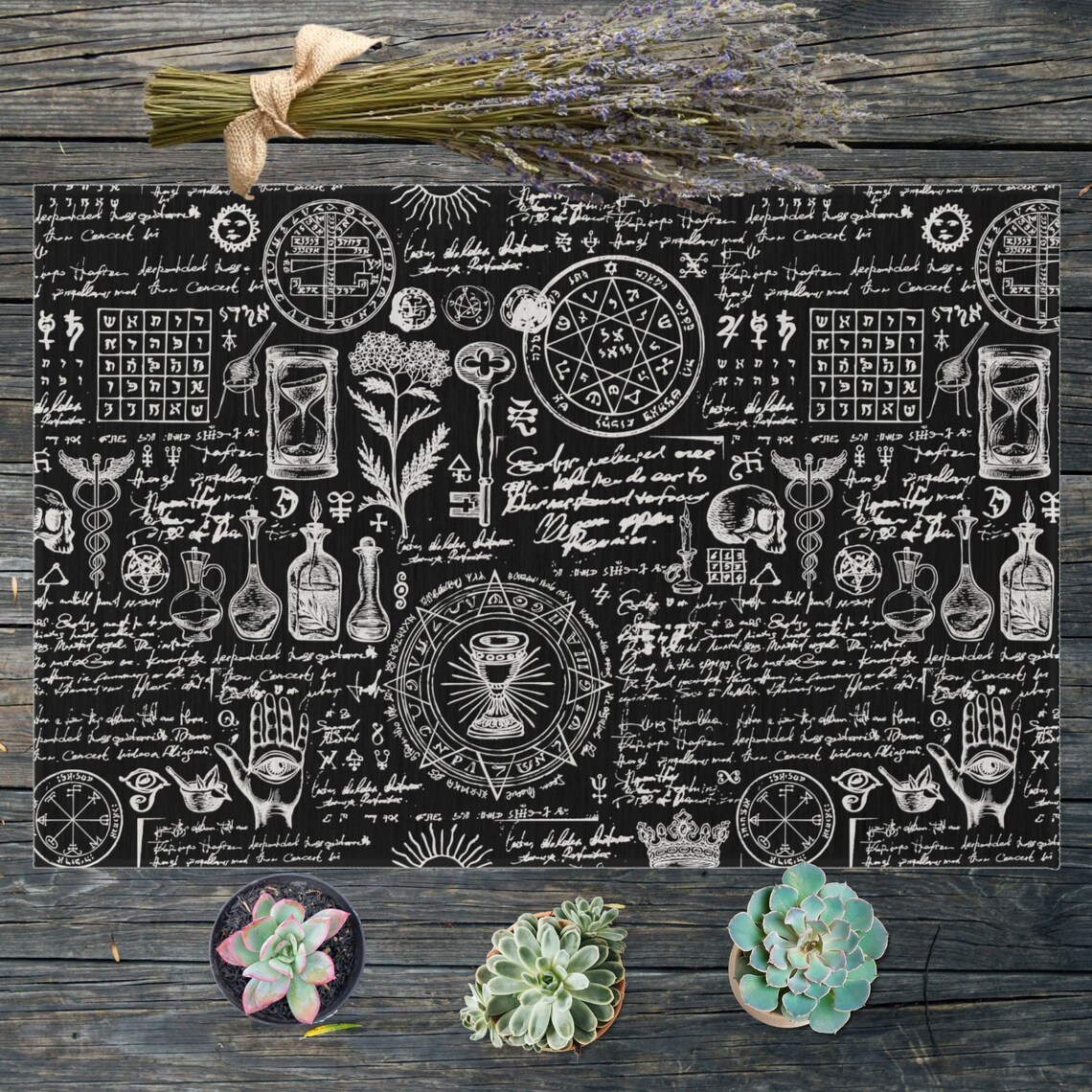Witchcraft Magic Floor Mat | Gothic Entryway Decor | Halloween Entry ...