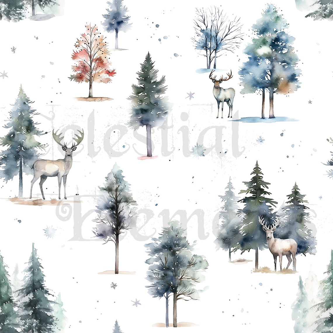 Winter Duvet Cover | Reindeer | Snow | Winter Bedding | Christmas ...