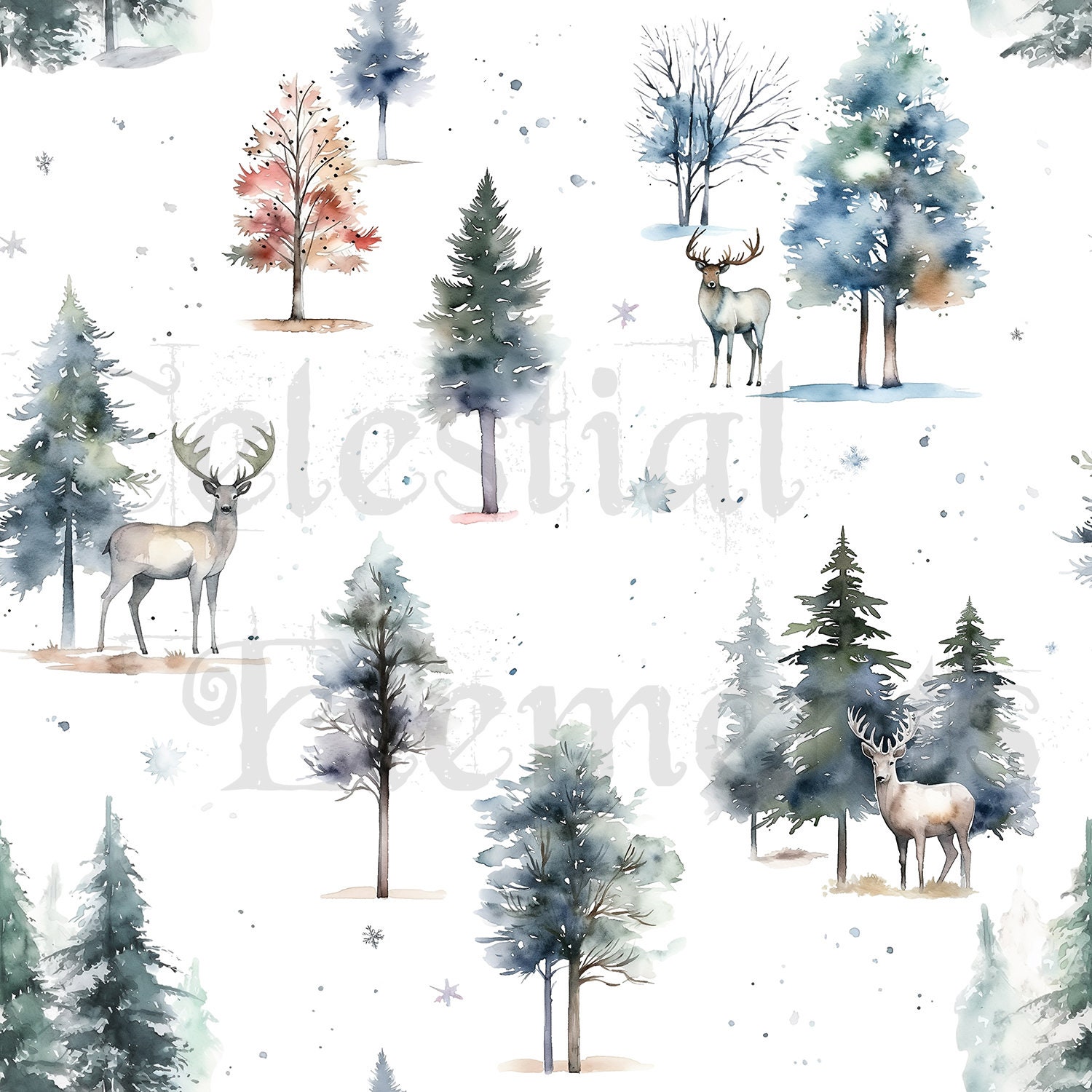 Winter Duvet Cover | Reindeer | Snow | Winter Bedding | Christmas ...