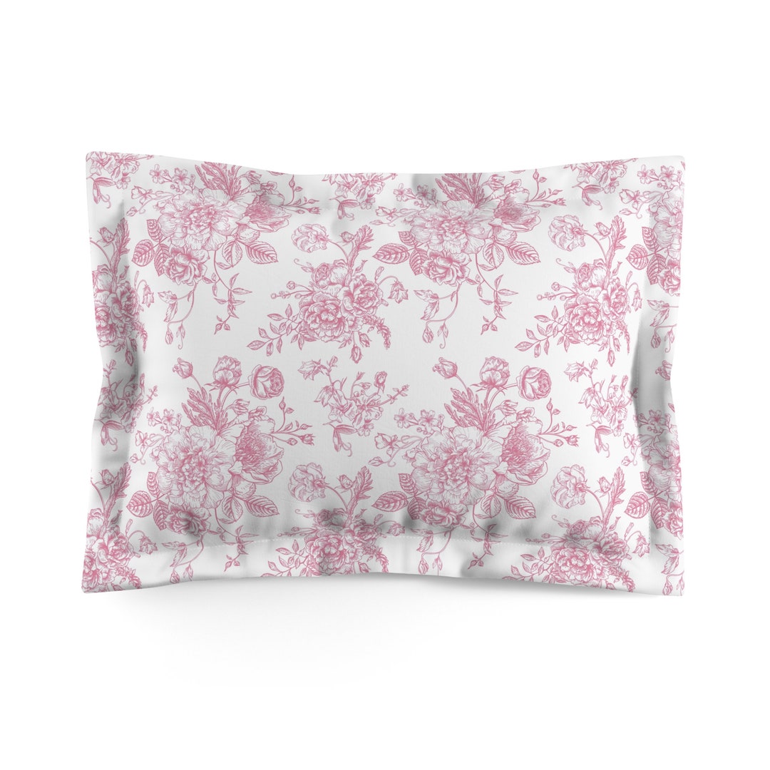 Pink Floral Pillow Cover | Victorian Pillow Cover | Chinoiserie | Pink ...