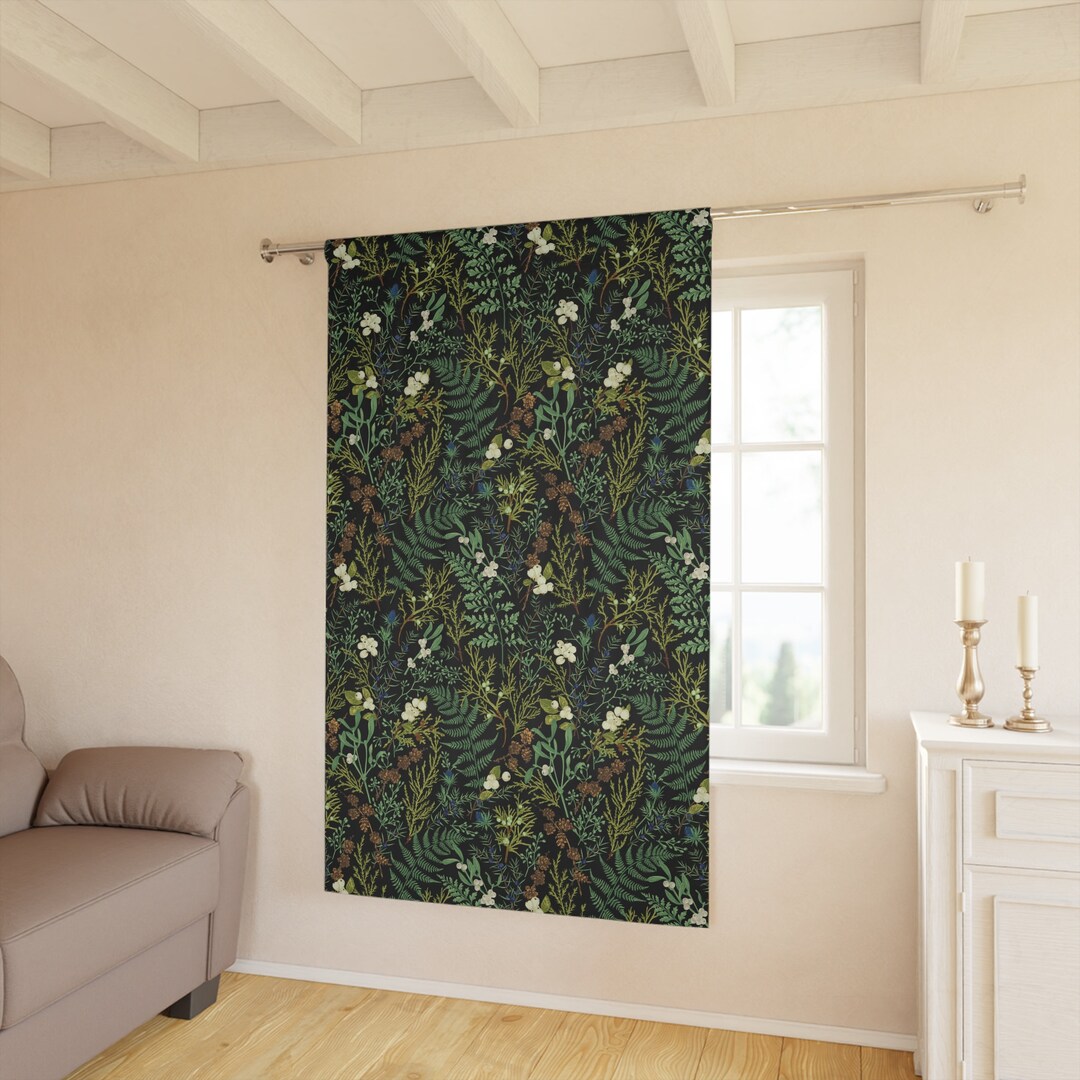 Cottagecore Curtain Panel Black Out Curtain 50 X - Etsy