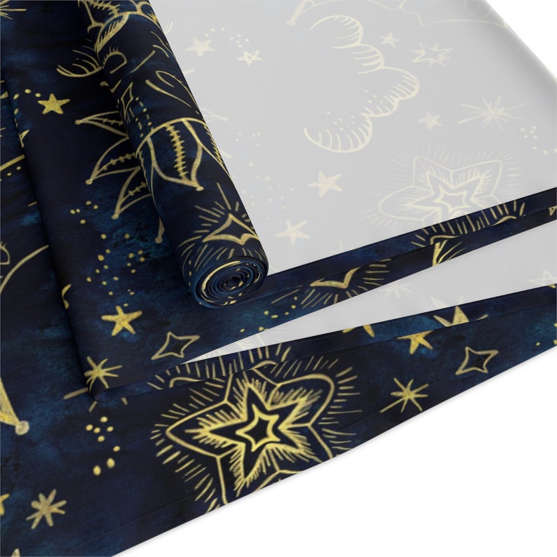 Celestial Table Runner | Bohemian Table Runner | Sun and Moon | Witchy ...