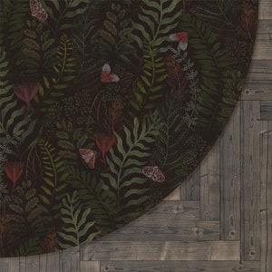 Botanical Area Rug | Enchanted Forest | Butterfly | Cottagecore Rug ...