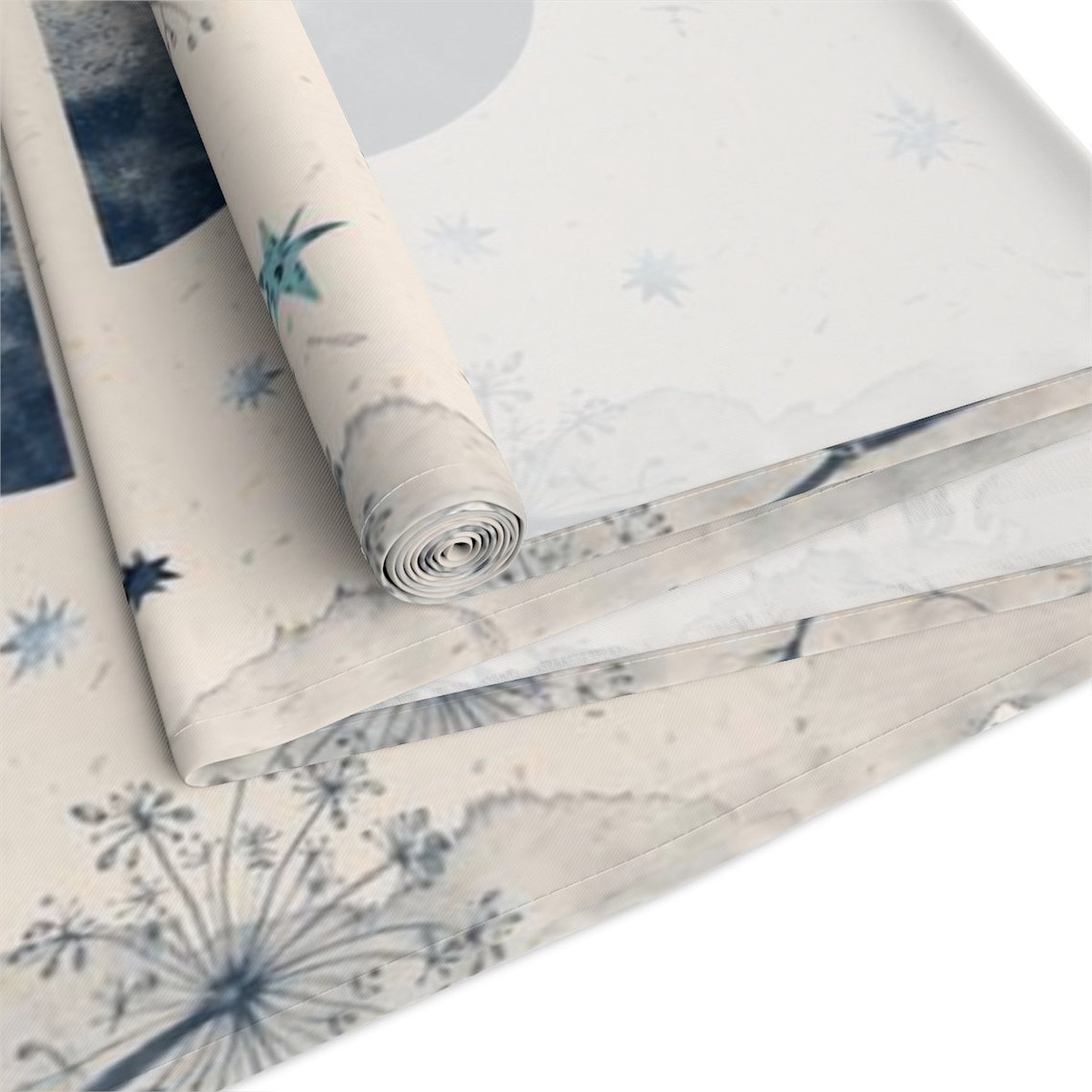 Winter Moon Phase Table Runner Cottagecore Moon Phases Etsy
