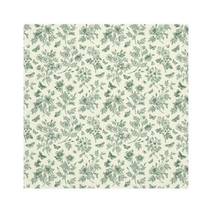 Green Toile Cloth Napkins | Set of 4 | Cottagecore | Rustic Farmhouse ...