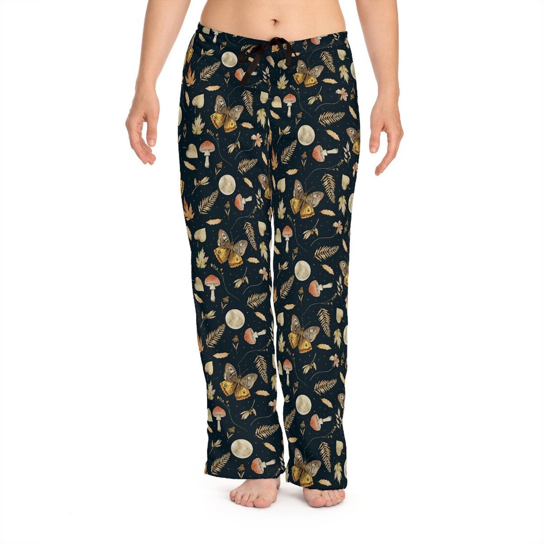 Cottagecore Woodland Forest Pajama Pants | Women's Boho PJ Pants ...