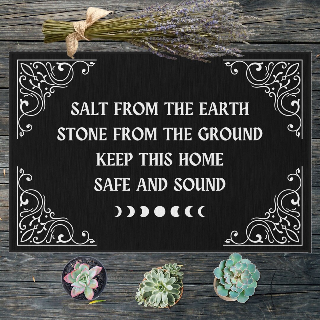 Witchy Doormat | Welcome Mat | Indoor/outdoor Mat | Protection Spell ...