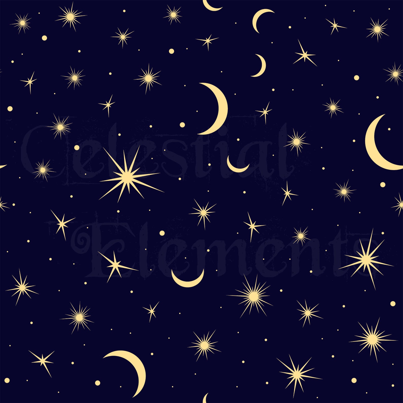 Celestial Table Runner Moon and Stars Witchy Magic - Etsy