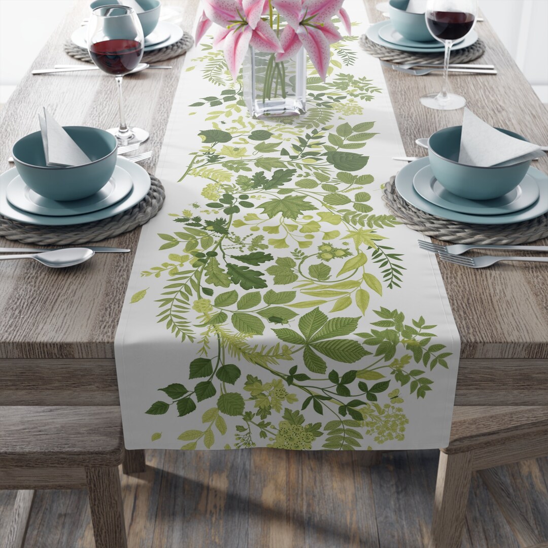 Cottagecore Table Runner | Botanical Table Runner | Farmhouse Table ...