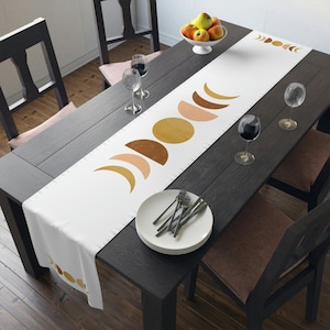 Moon Phase Table Runner Celestial Table Runner Witchy Table Runner Moon ...
