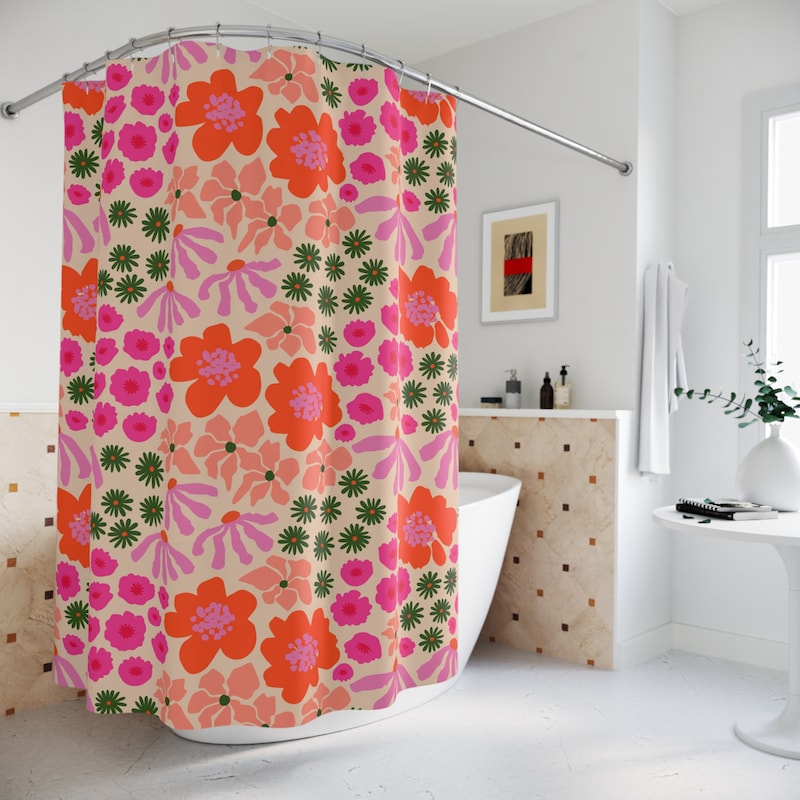 Retro Shower Curtain - Etsy