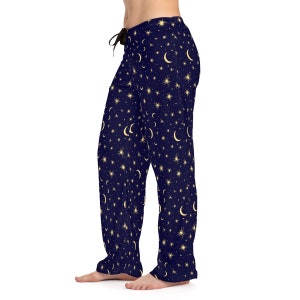 Moon and Stars Pajama Pants Women's Pajamas PJ Pants Gift for Her ...