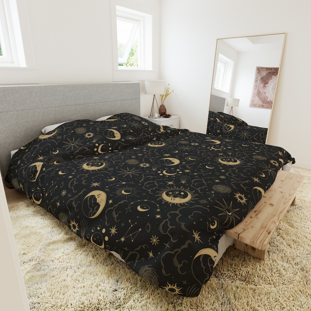 Celestial Duvet Cover Gothic Duvet Witchy Duvet Sun and - Etsy