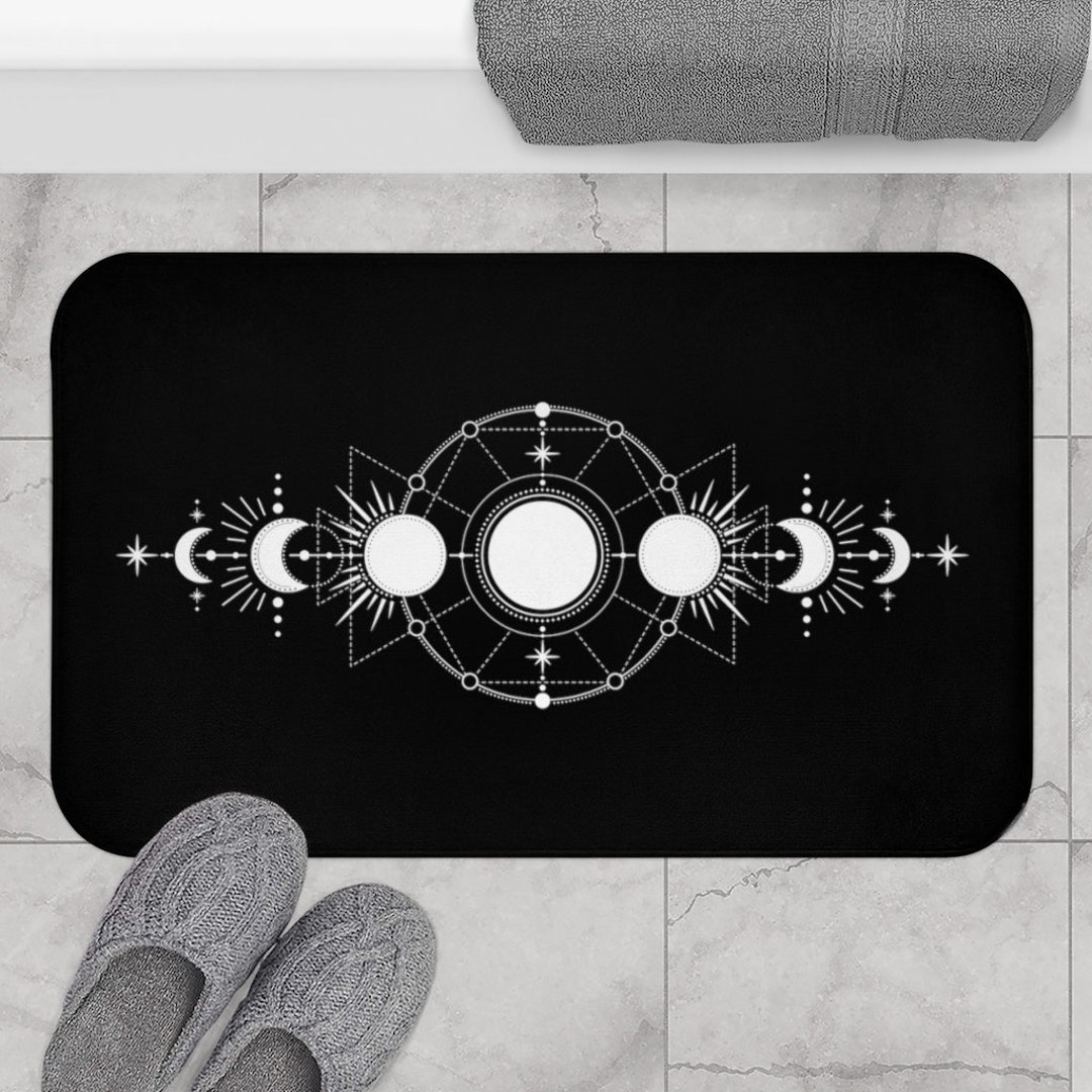 Moon Phases Bath Mat | Astrology | Moons | Witchcraft | Halloween ...