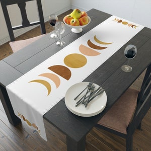 Moon Phase Table Runner Celestial Table Runner Witchy Table Runner Moon ...