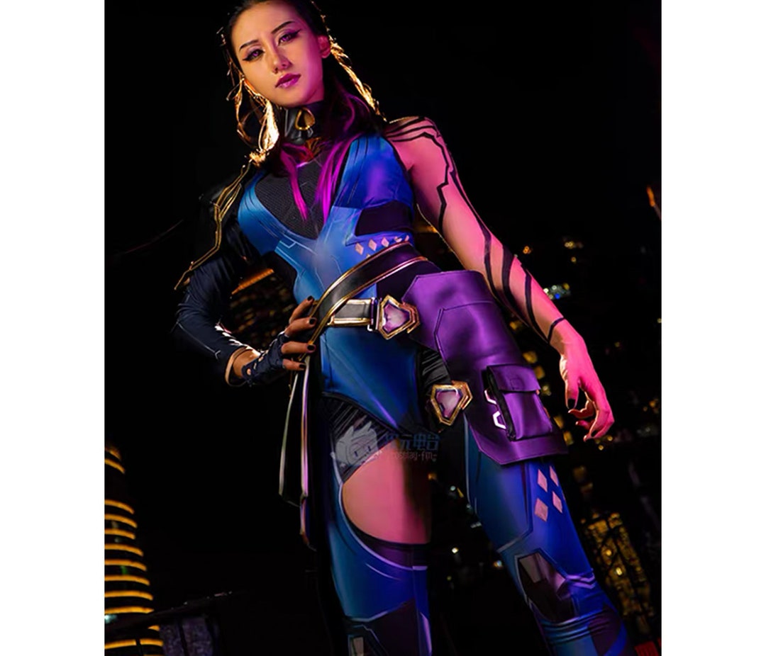 Valorant Reyna Cosplay Costume, Women's Combat Uniform Halloween Party ...