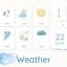 WEATHER Nomenclature 3 Part Cards Montessori Friendly Educational and ...
