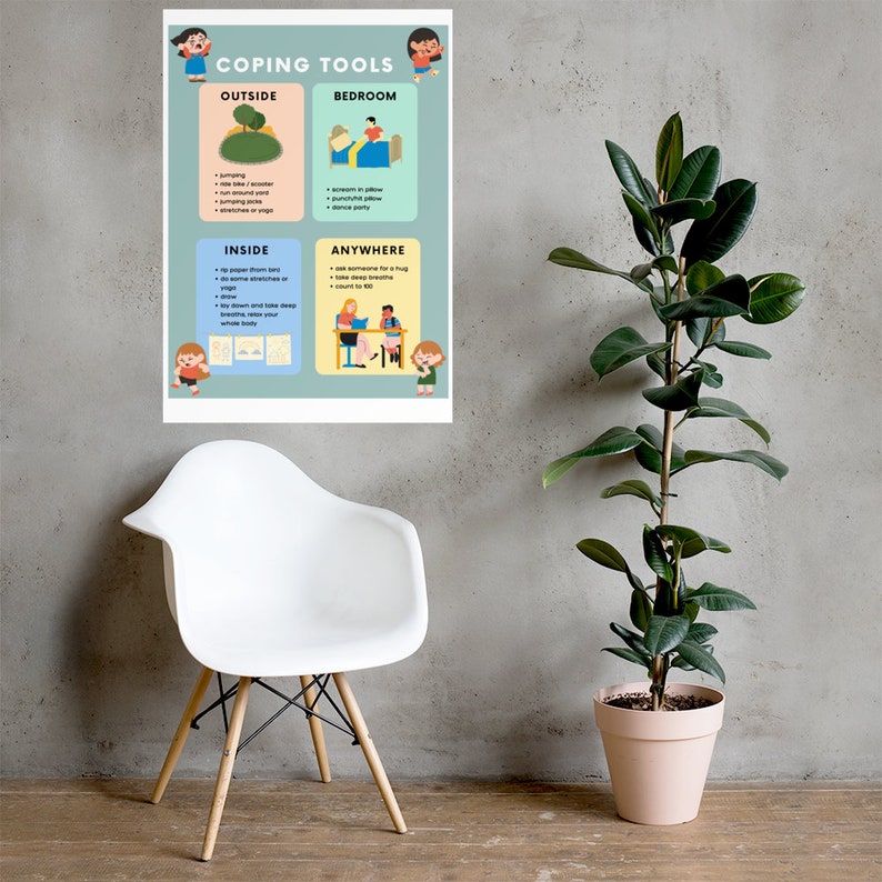 Coping Skills Chart - Etsy