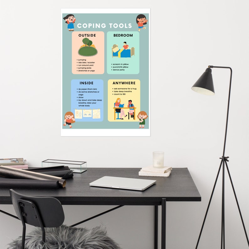 Coping Skills Chart - Etsy