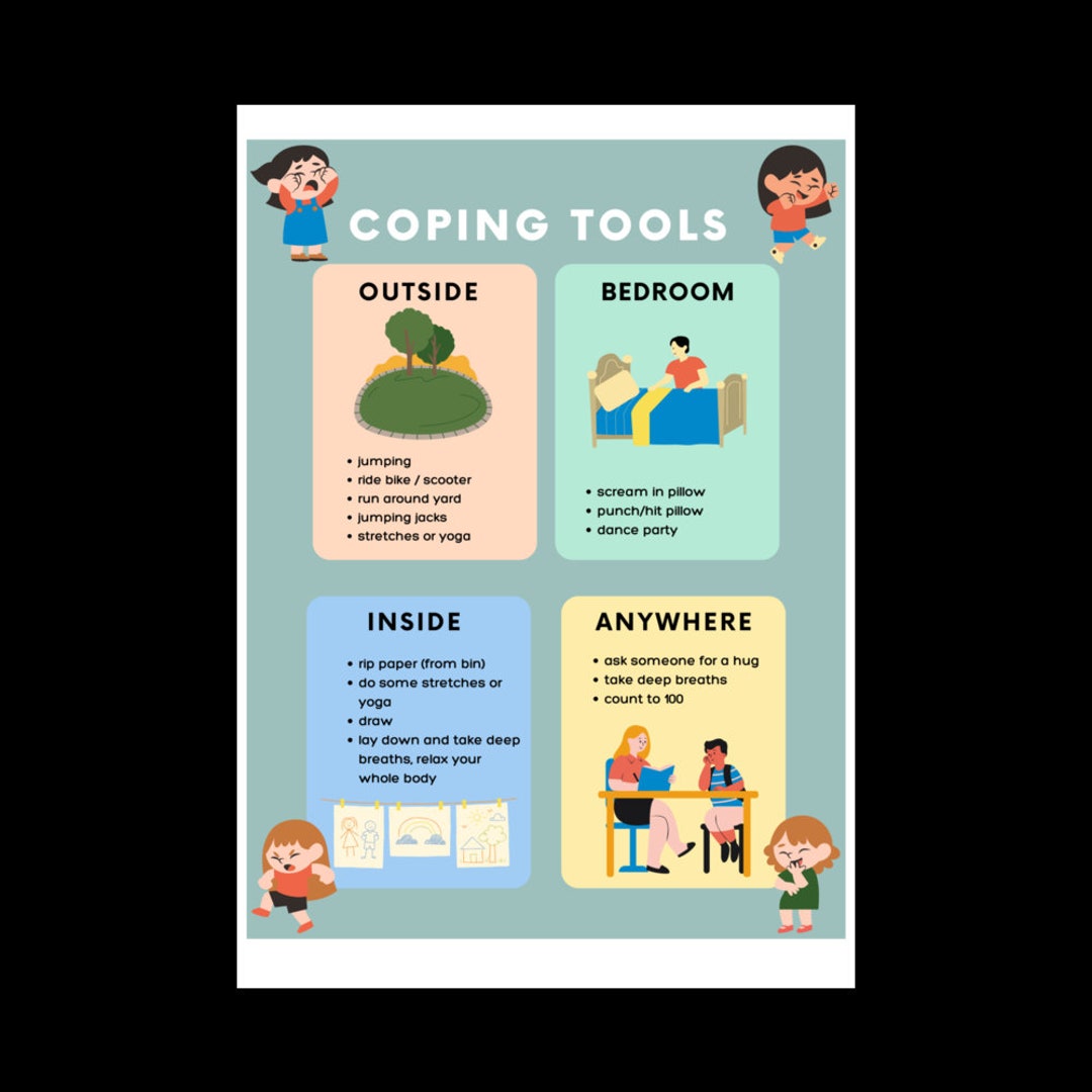 Coping Skills Chart - Etsy