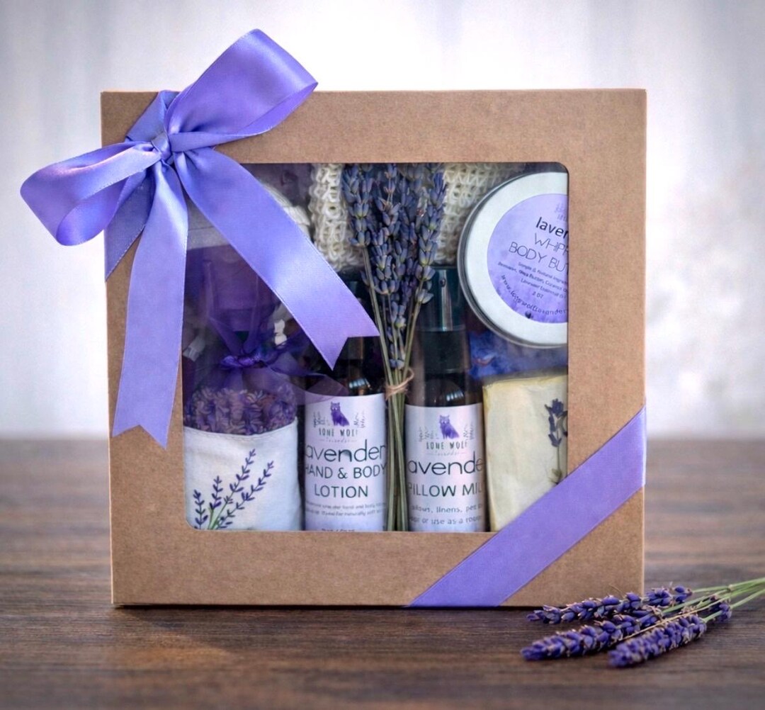 Handmade Lavender Spa Gift Set – Grown on Our Family Farm, Lone Wolf ...