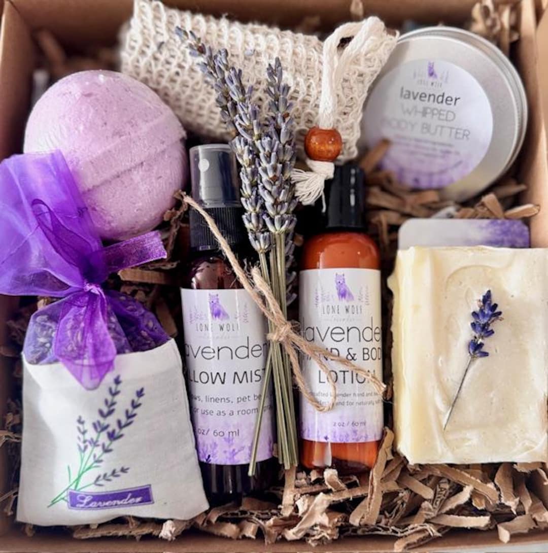 Handmade Lavender Spa Gift Set – Grown on Our Family Farm, Lone Wolf ...