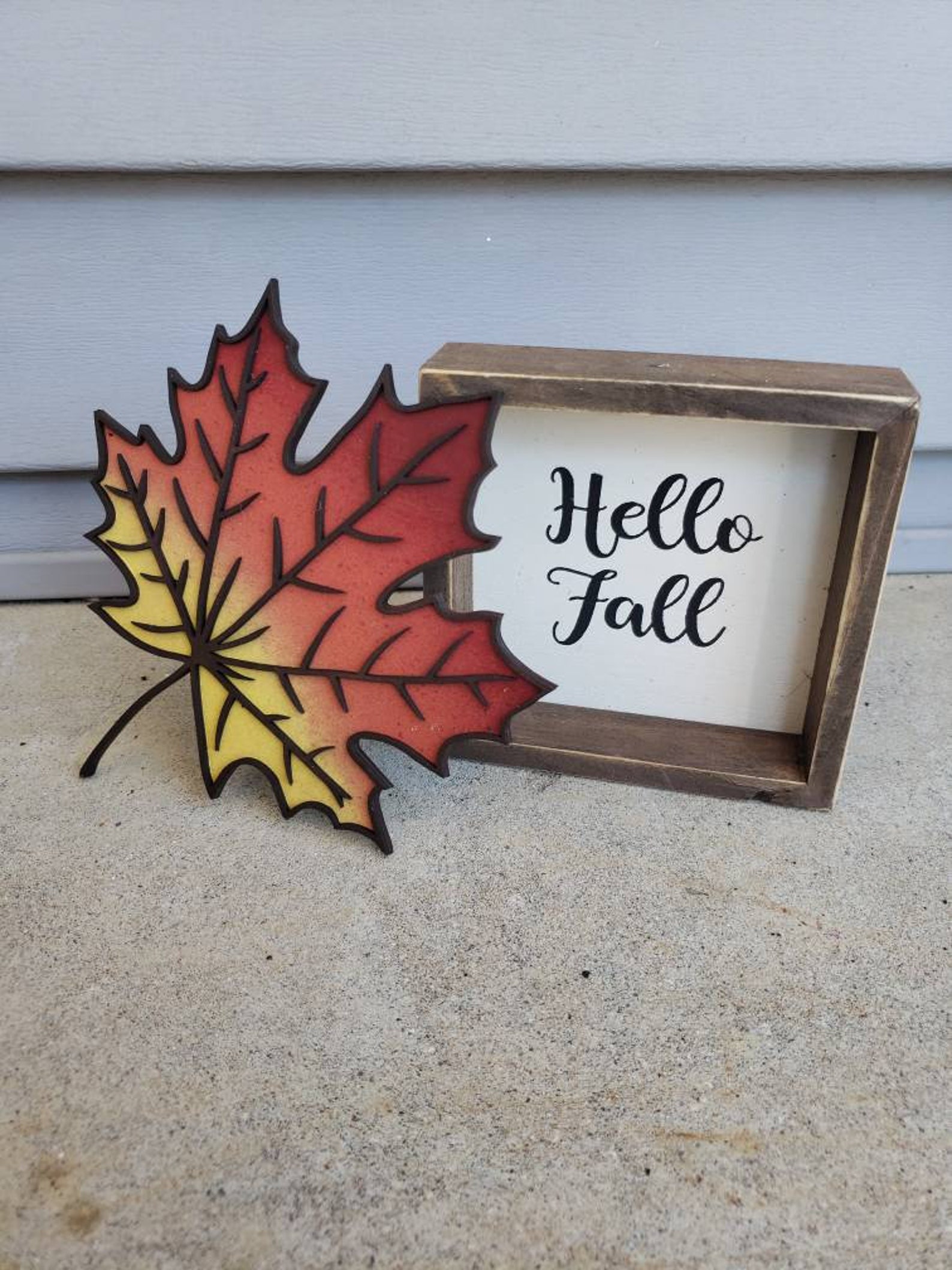 Maple Leaf Decor, Fall Decorations, Shelf Decor, Mantel Decor, Autumn ...