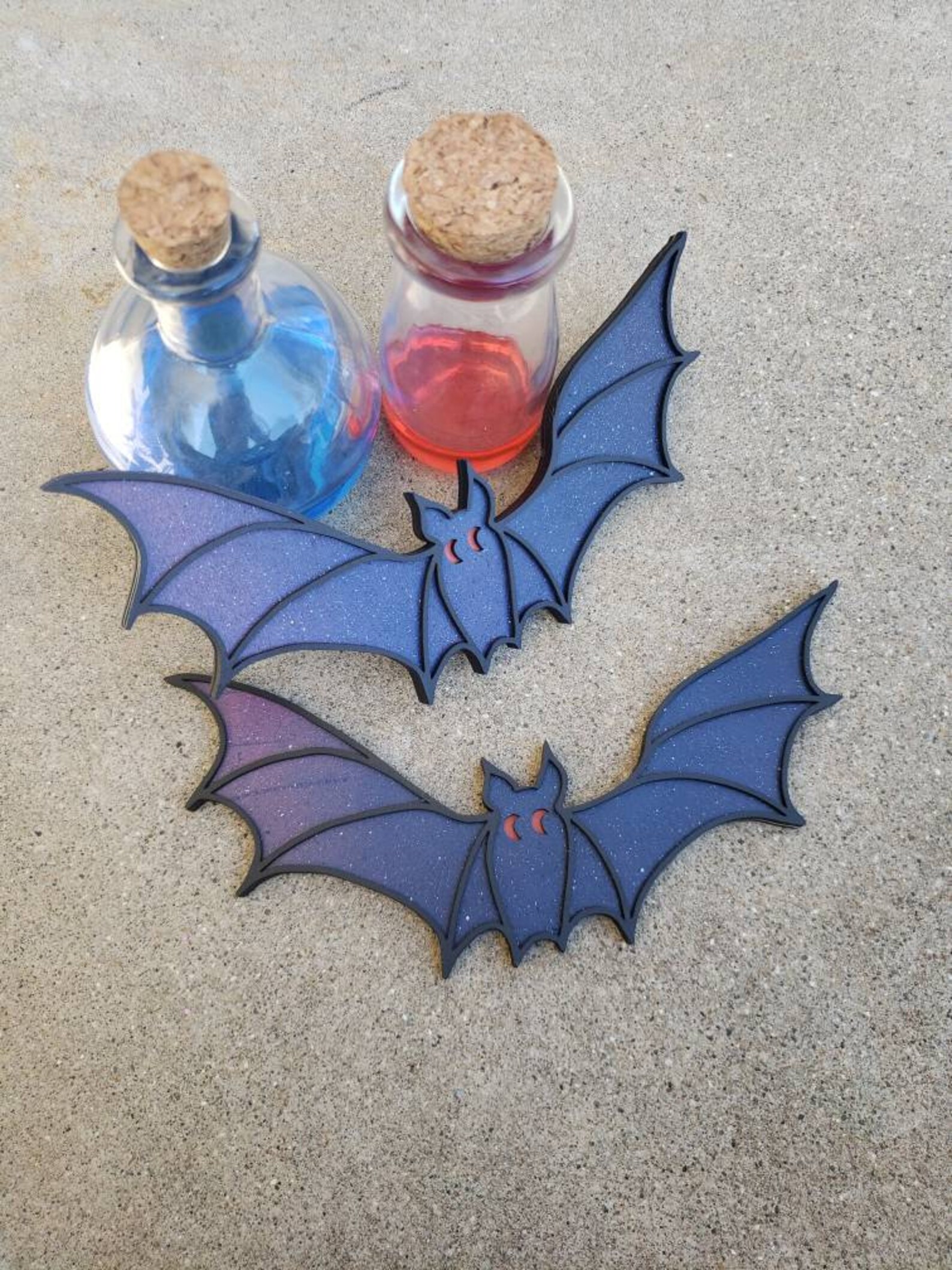 3D Wall Bats Halloween Bat Decorations Fall Wood Decor - Etsy