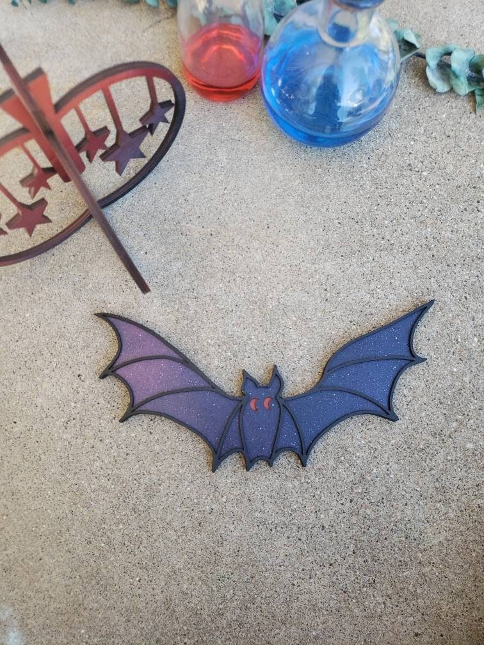 3D Wall Bats, Halloween Bat Decorations, Fall Wood Decor, Shelf Decor ...
