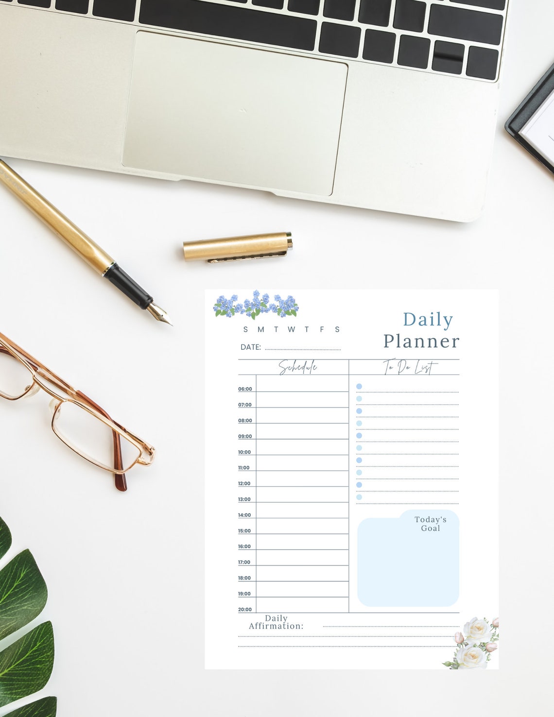 Daily Planner Printable, Instant Download - Etsy