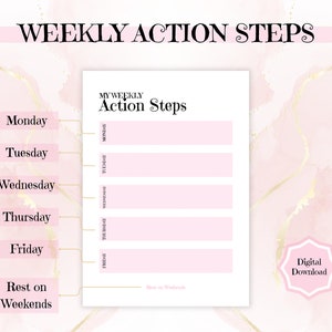 Printable New Year Resolution Goal Setting Templates Bundle Pack ...