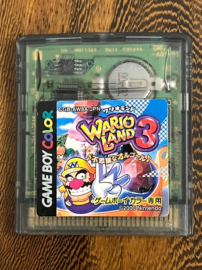 Super Mario & Wario Land, Tennis, Golf, Japanese Gameboy Cartridges - Etsy