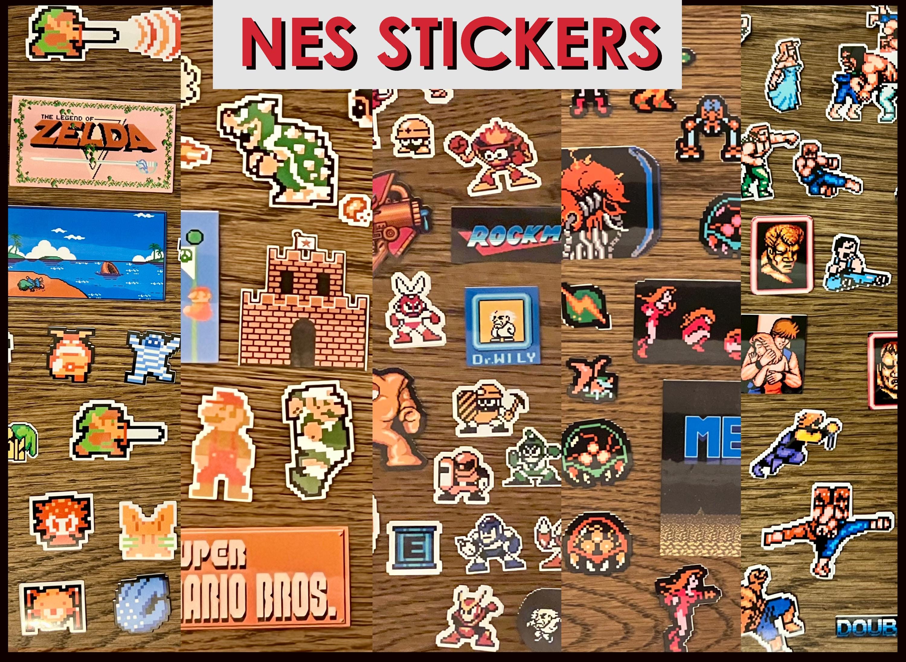 Retro 8-bit Stickers Classic NES Era Pixel Art Collectible Premium ...