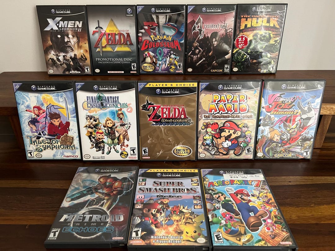 Classic Gamecube Game Collection - Pokemon, Zelda, Resident Evil, Final ...
