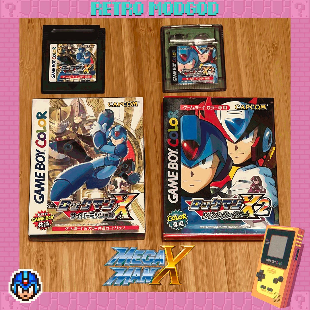 Rockman X Mega Man Extreme Loose Cartridges and Box Sets for Gameboy ...