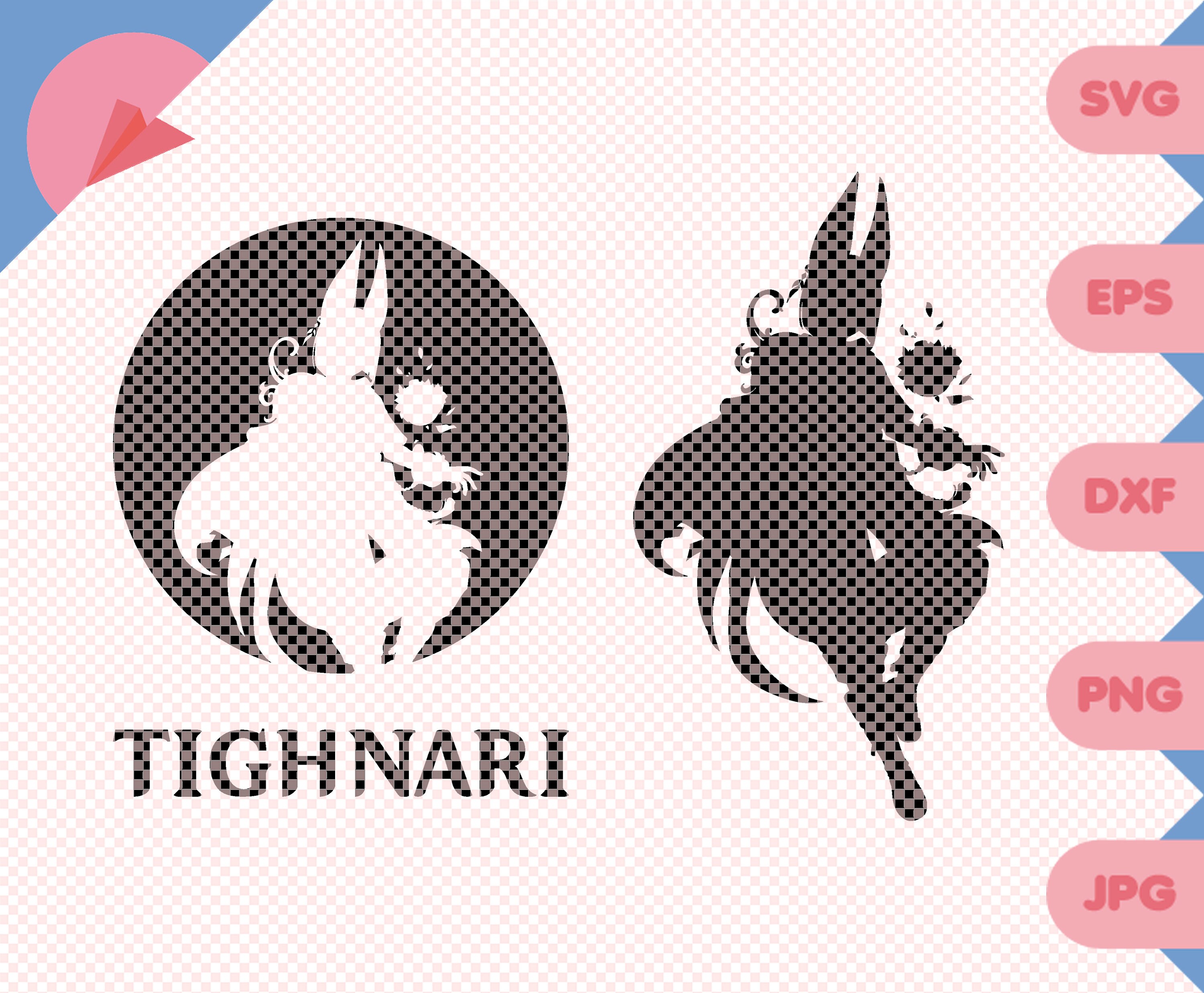 Genshin Impact Tighnari svg eps dxf png jpg Vektor, Cricut Silhouette ...