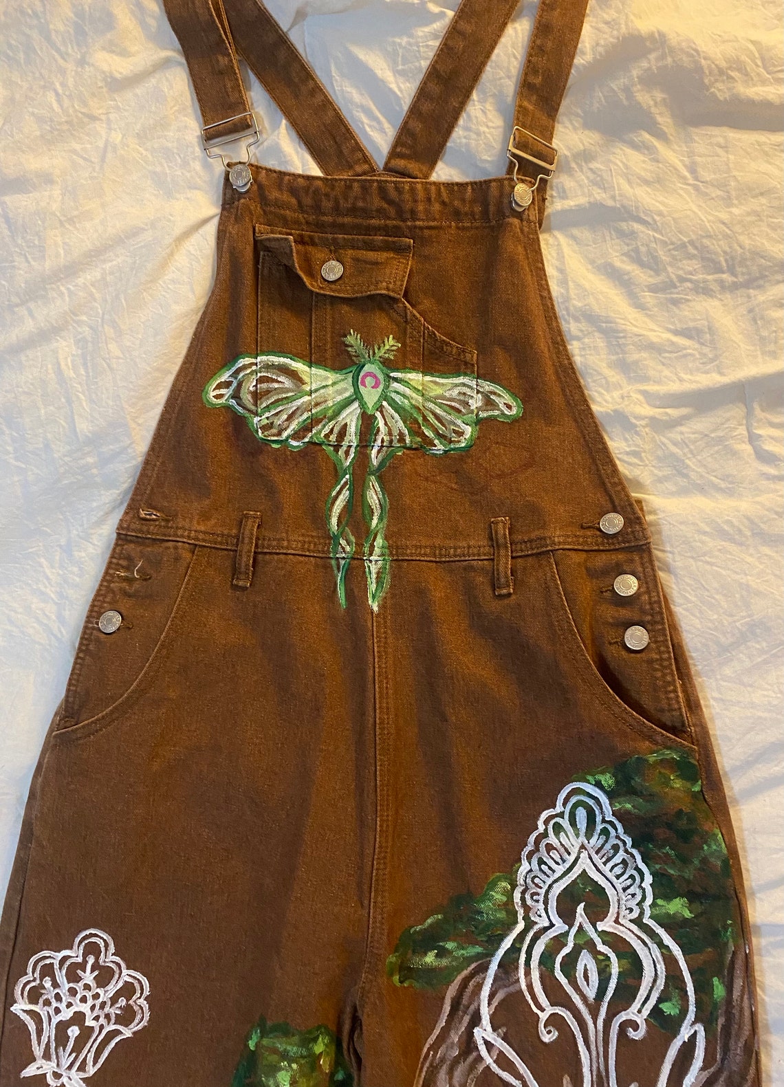 Hand Painted Overalls, Perfect for Festivals or Everyday Wear - Etsy