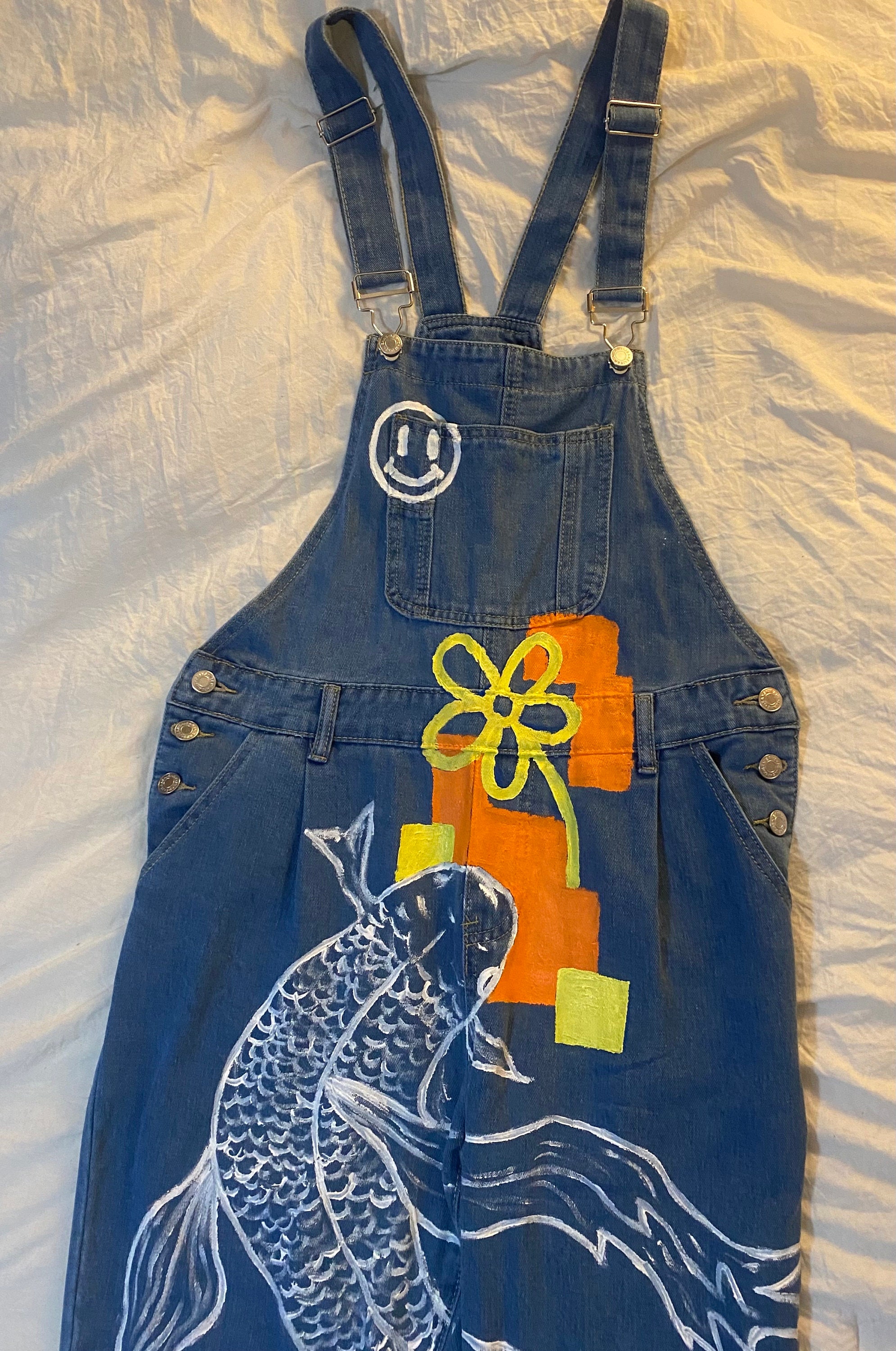 Hand Painted Overalls, Perfect for Festivals or Everyday Wear - Etsy